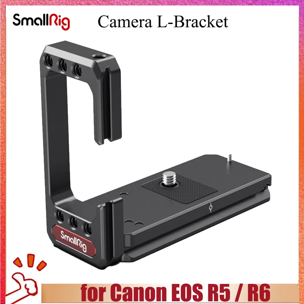 SmallRig Camera L-Bracket for Canon EOS R5 and R6 w/ Arca-Type 1/4 ...