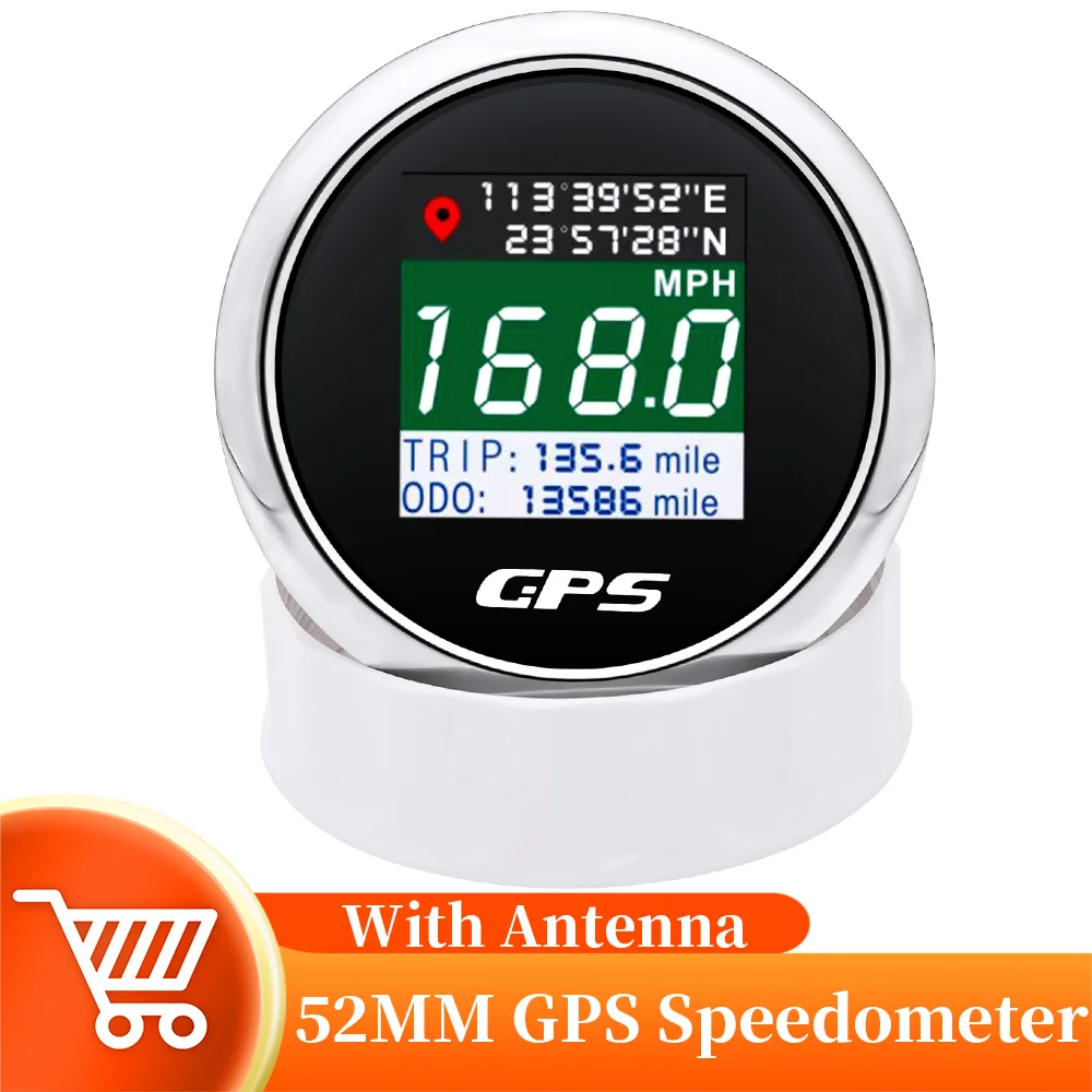 52mm-GPS-Speedometer-Odometer-TRIP-Display-999-Mph-Knot-Km-h-Adjustable ...