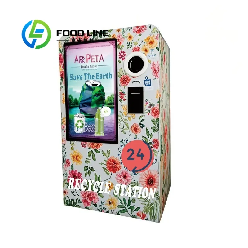 Customized RVM Reverse Vending Machine for Cans Plastic Bottles Recycle ...