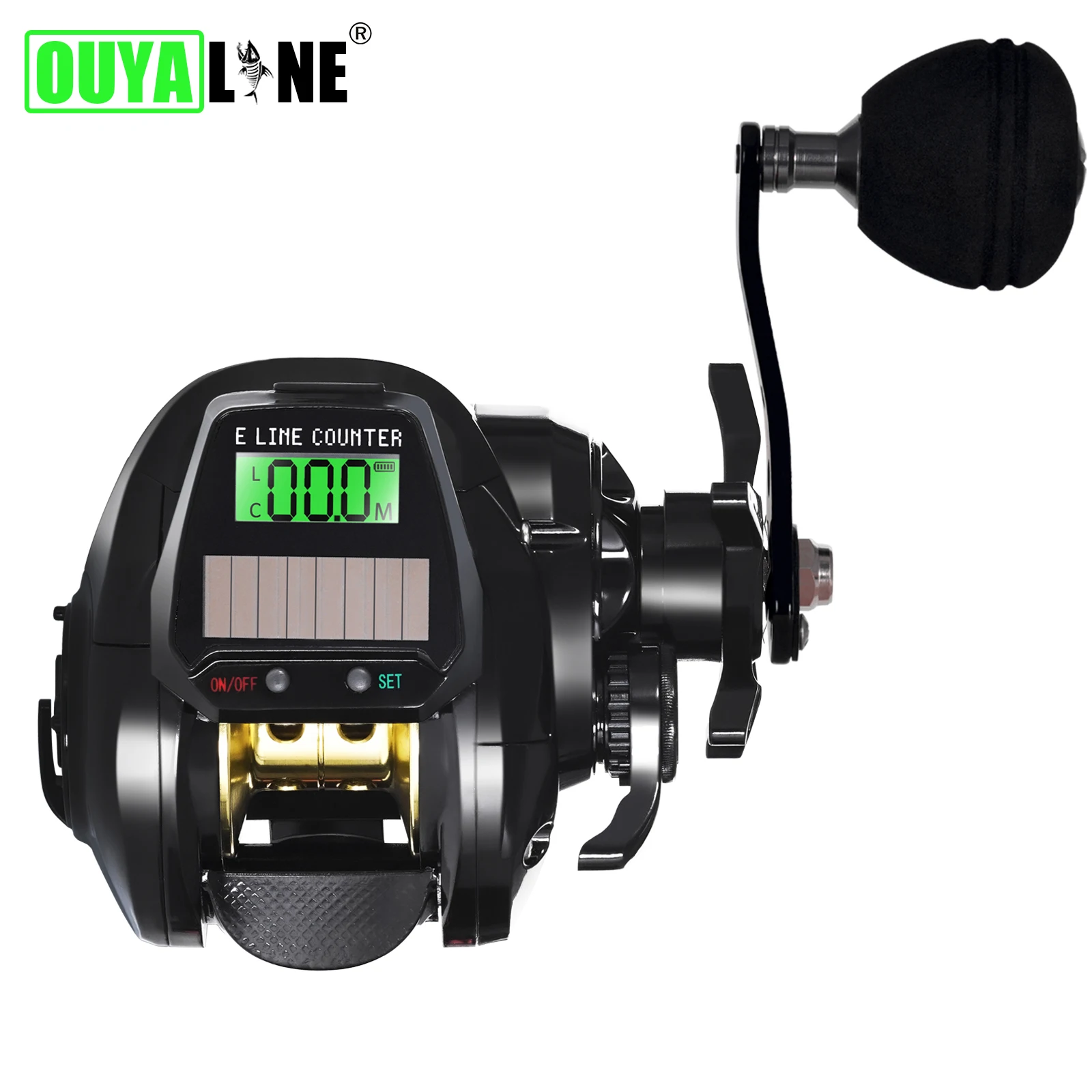 OUYALINE-carregamento-Solar-eletr-nico-Baitcasting-carretel-de-pesca ...