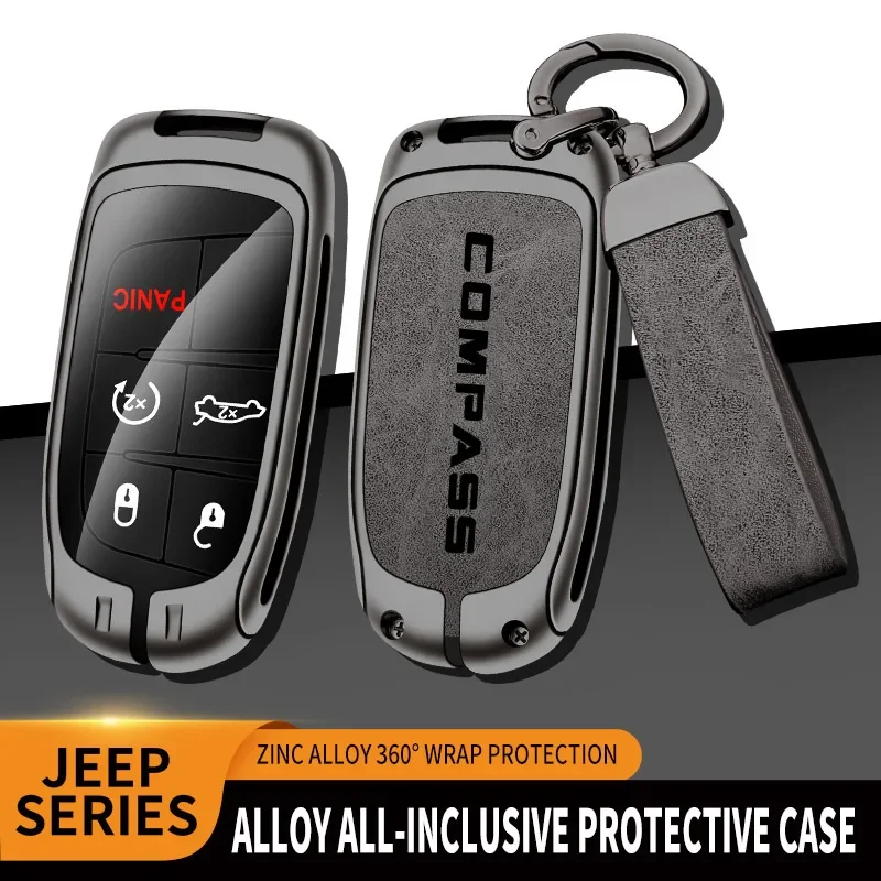 Zinc-Alloy-Car-Key-Case-For-Jeep-Compass-Remote-Control-Protector ...