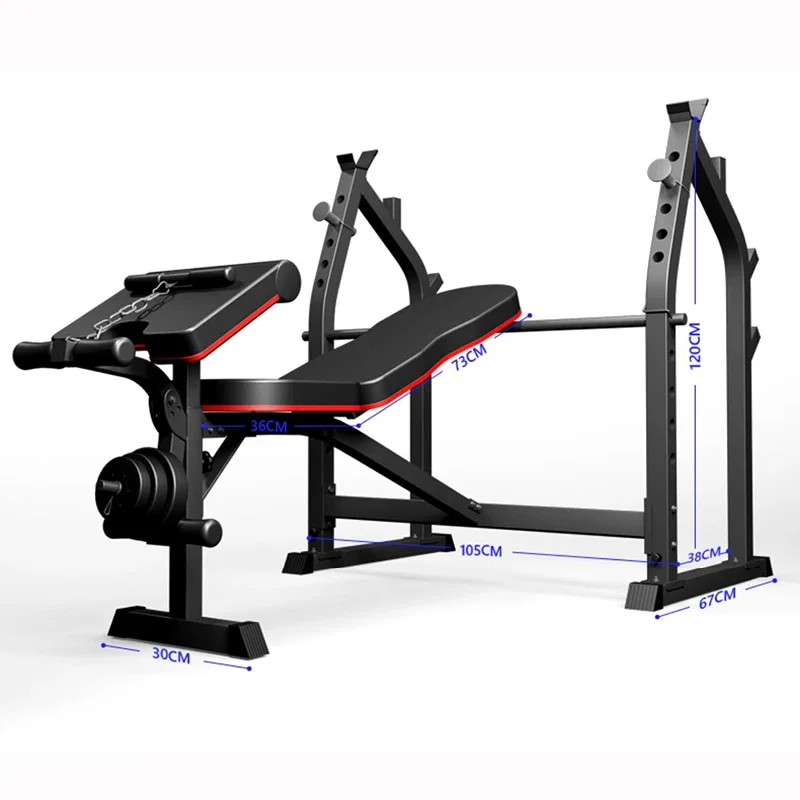 Foldable-Bench-Press-Men-s-Bench-Squat-Rack-Multifunctional ...