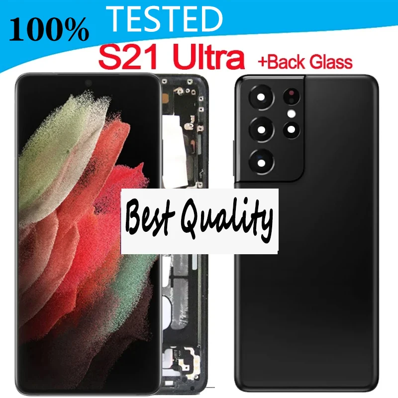 High Quality AMOLED LCD Replacement for Samsung S21 Ultra Touch Screen ...