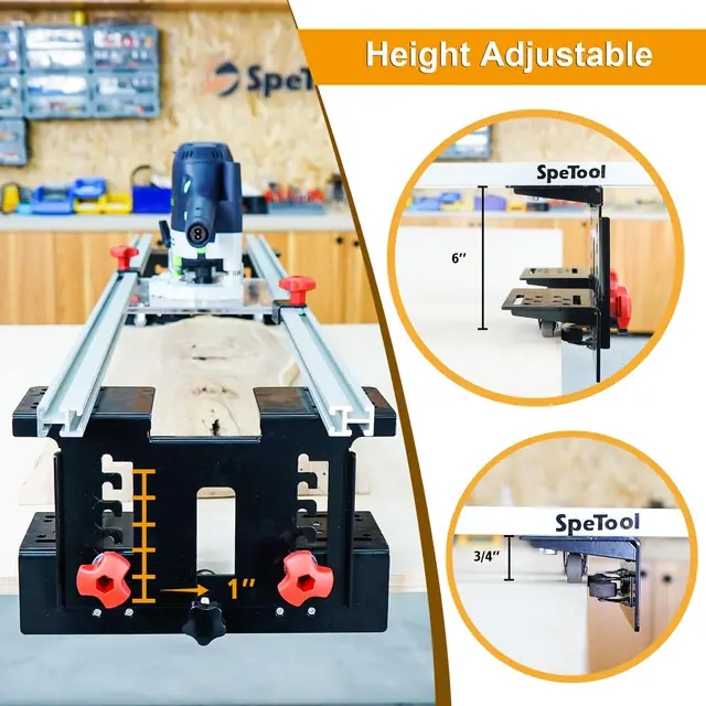 ONECHOI Woodworking Router Sled, XYZ Adjustable, Slab Flattening Jig W ...