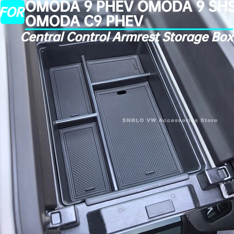 Car Central Control Armrest Storage Box for OMODA 9 PHEV OMODA 9 SHS ...