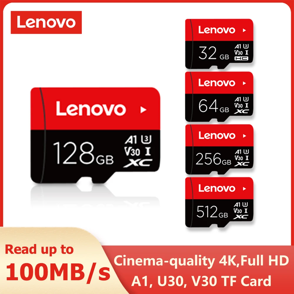 Lenovo-Select-Micro-SD-Memory-Card-256GB-MicroSDXC-130MB-s-Full-HD-4K ...