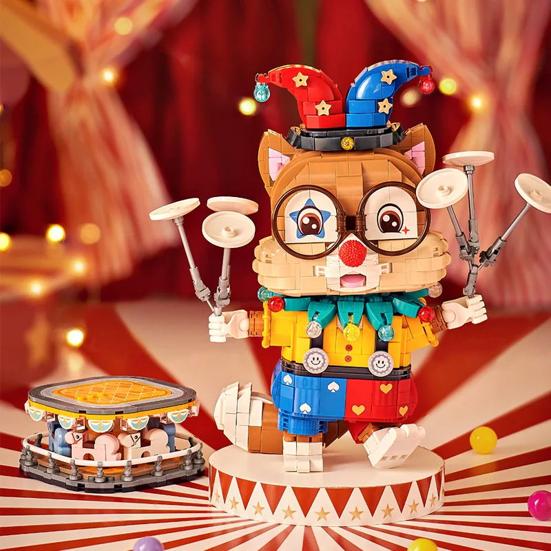 LOZ-small-particle-puzzle-building-blocks-acrobatic-clown-squirrel ...