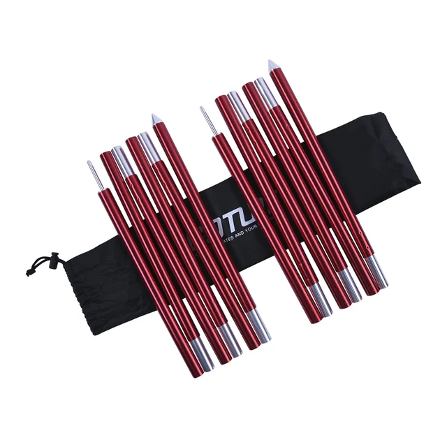 Goture 2Pcs 6 Sections Tent Canopy Stick Aluminium Alloy Tent Poles ...