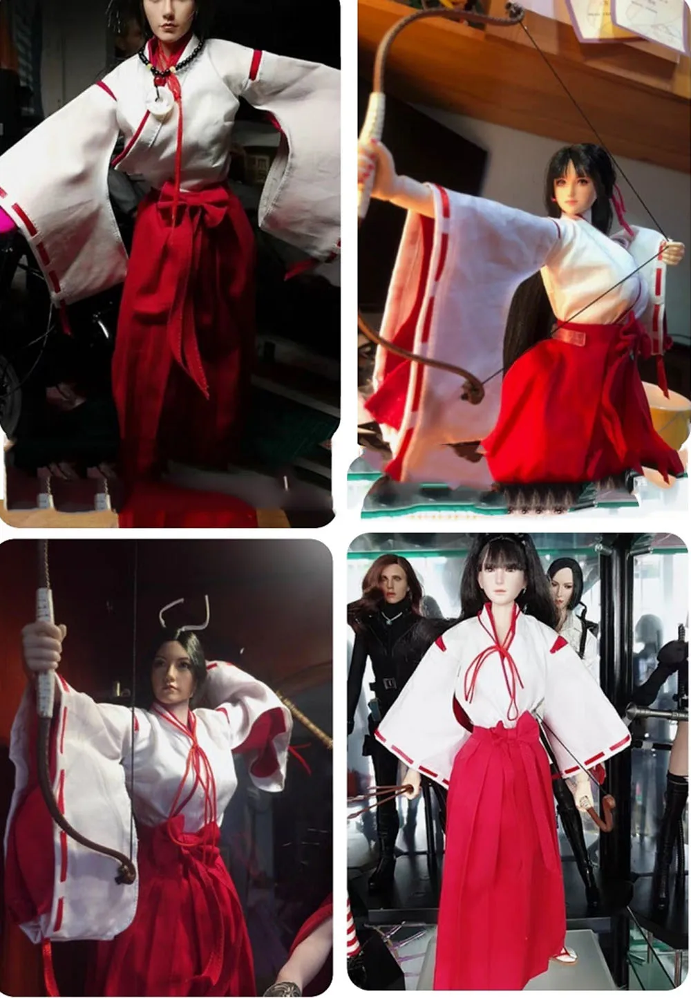 1/6 NRTOYS NR20 Female Soldier Kikyo Witch Kimono Miko Suit With Clogs ...