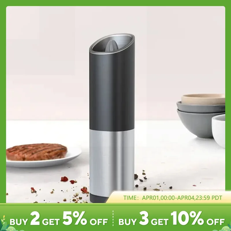 Pepper Mill Electric Herb Coffee Grinder Automatic Gravity Induction ...