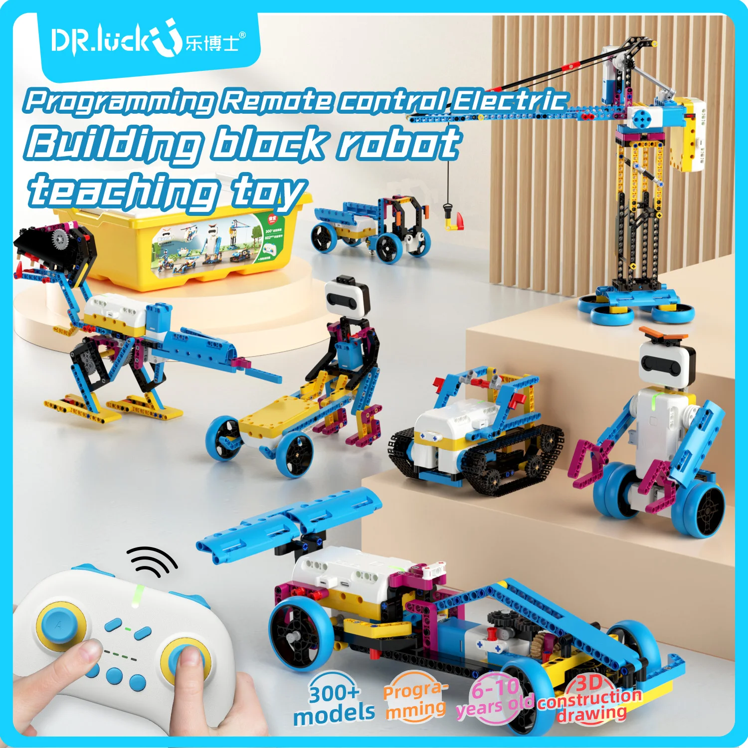 Dr-Luck-Remote-Control-Toys-Children-s-Programming-Electric-Building ...