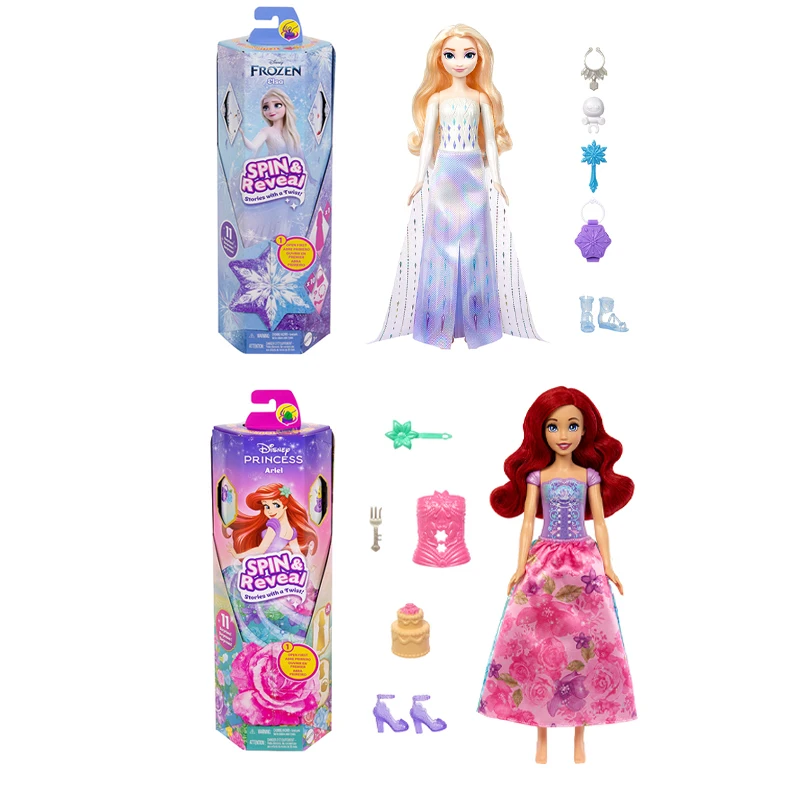 Disney-Princess-Spin-Reveal-Ariel-Doll-Set-Frozen-Spin-and-Reveal-Elsa ...