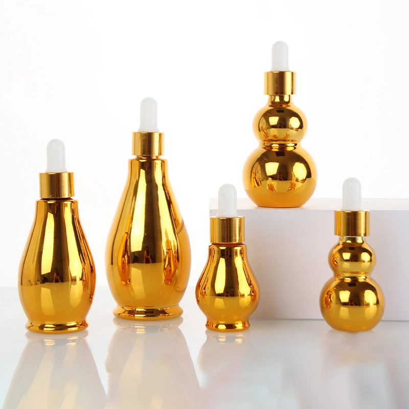 Dropper-Bottle-Gold-Plating-Glass-10ml-100ml-Reagent-Eye-Dropper ...