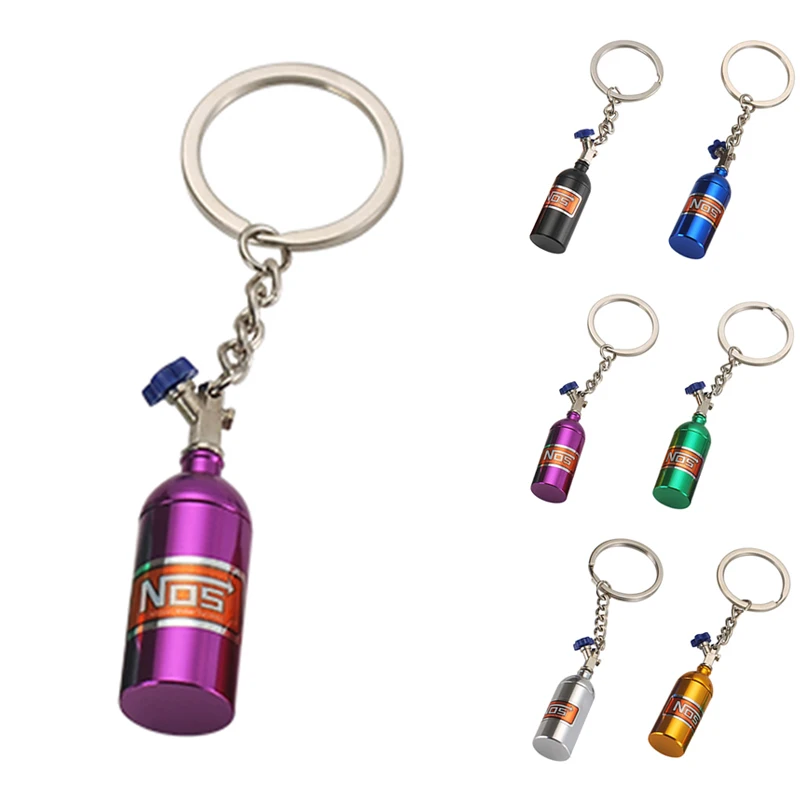 Car-Turbo-NOS-Keychain-Nitrogen-Bottle-Metal-Key-Chain-Key-Ring-Stash ...