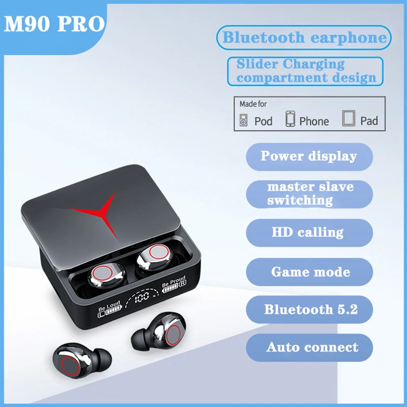 auriculares inhalambricos bluetooth Auriculares inalámbricos M90 para teléfono inteligente ...