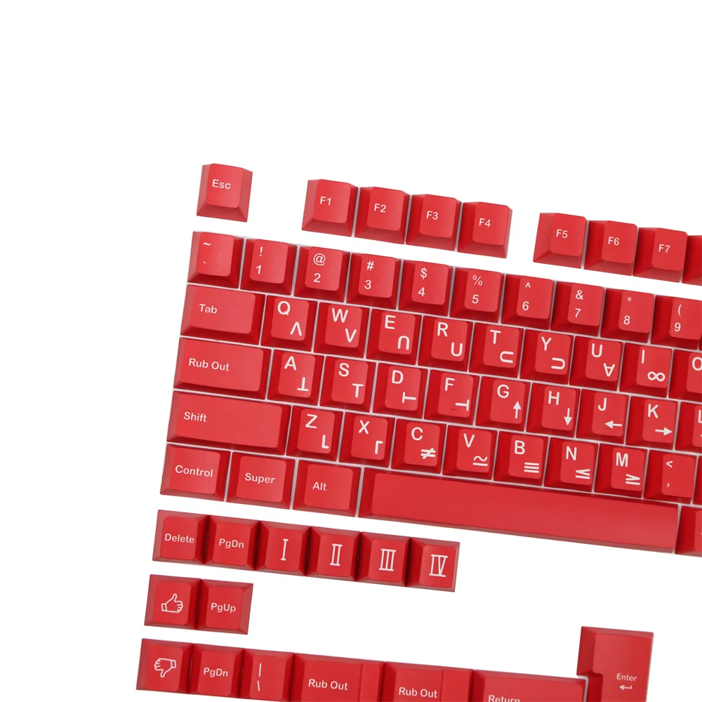 GMK-Crimson-Cadet-Keycap-PBT-142-Keys-Red-Sets-Cherry-Profile-DYE ...