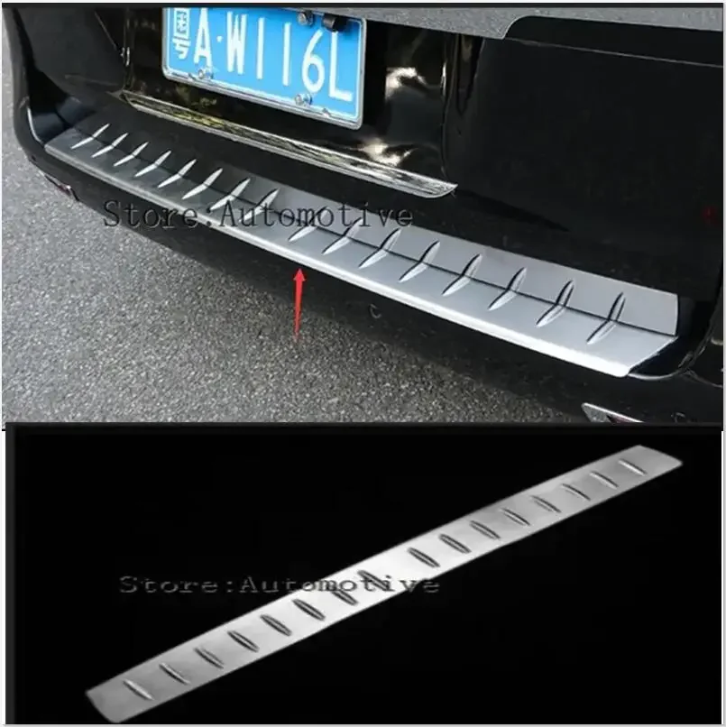 Rear-Bumper-Protector-threshold-plate-cover-Sill-Trim-for-Mercedes-Benz ...