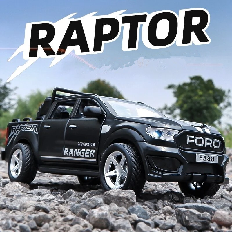 1-32-Ford-Raptor-F350-Alloy-Pickup-Car-Model-Diecast-Metal-Toy-Off-road ...