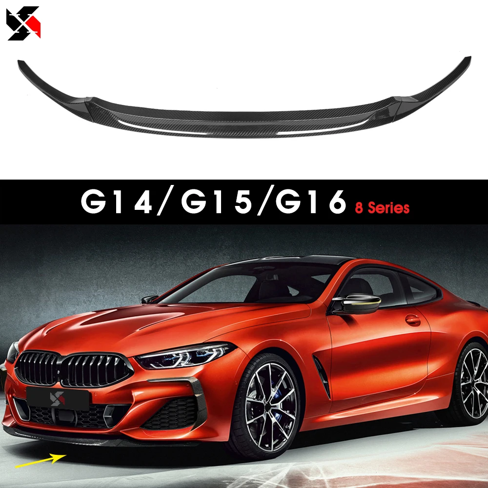 Dry Carbon Fiber Front Bumper Lip for BMW M8 M850i