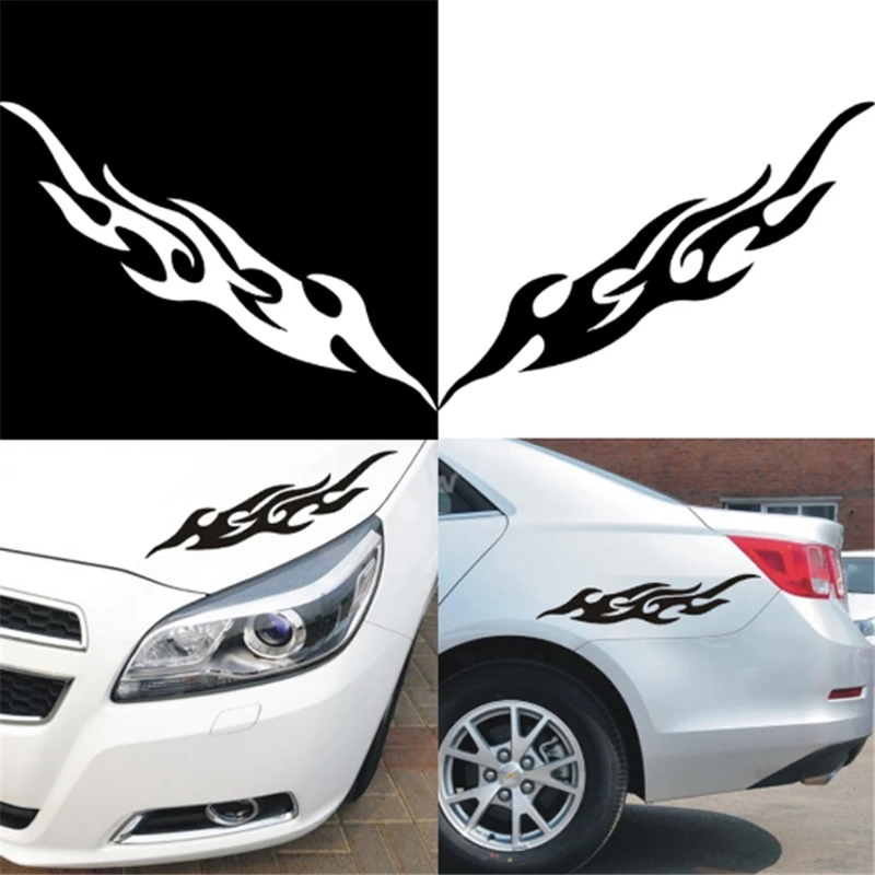 Car-Styling-Flame-Fire-Car-Stickers-Decals-For-All-Universal-Cars ...