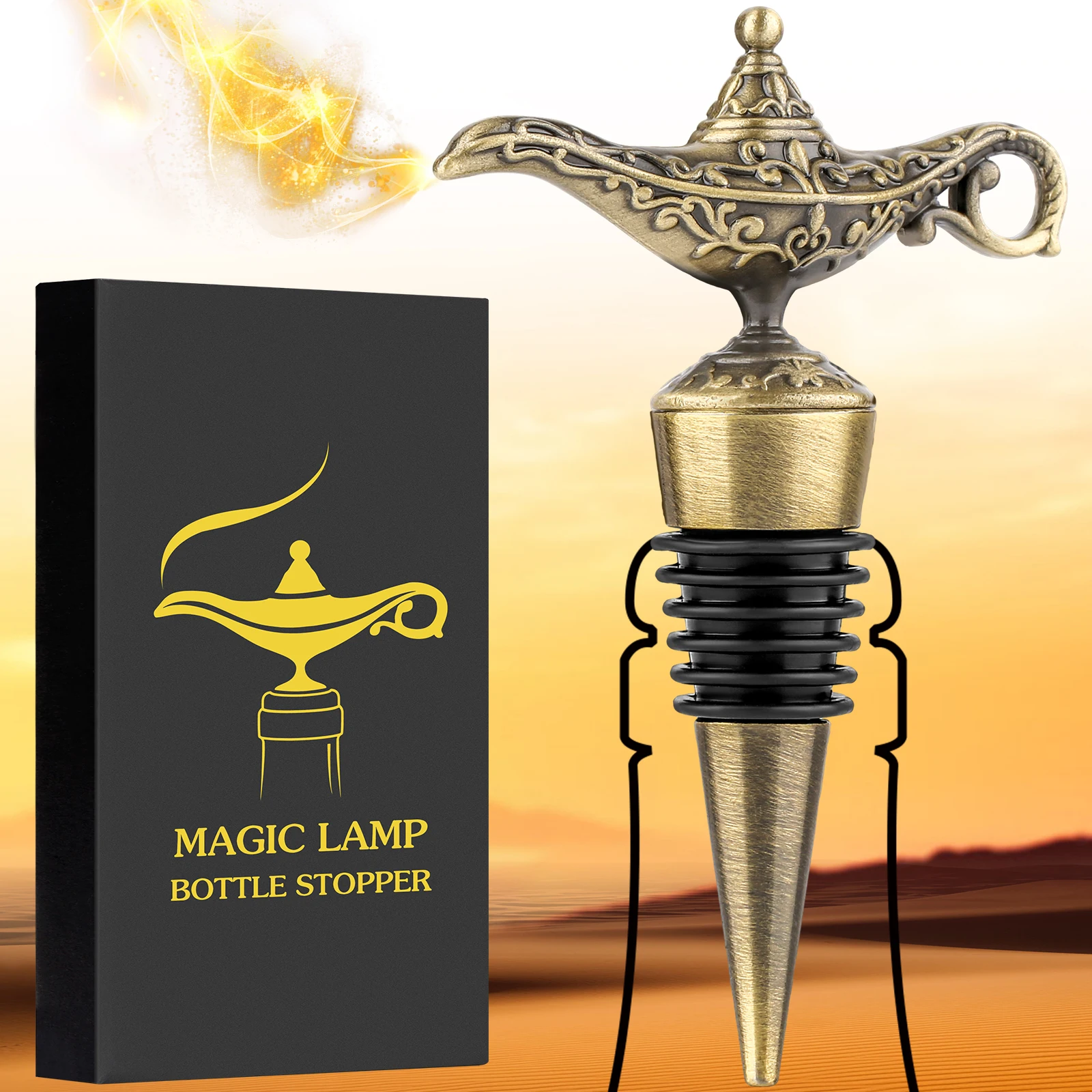 LKKCHER-Aladdin-Magic-Lamp-Wine-Stopper-Creative-Bottle-Stoppers-for ...
