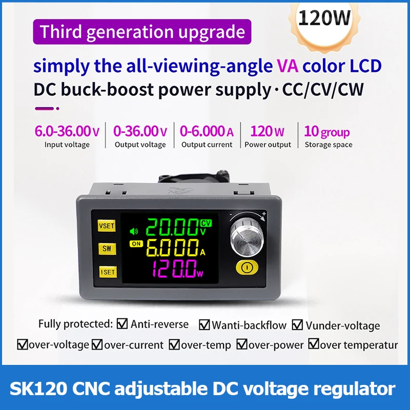 SK120-CNC-Step-up-Step-down-DC-fuente-de-alimentaci-n-regulada-de ...
