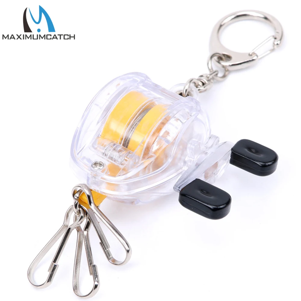 Maximumcatch-Fishing-Reel-Keychain-Scroll-Retractor-Key-Chain-With-Key ...