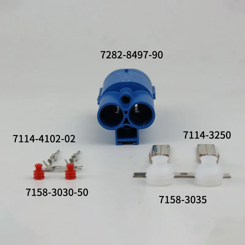 4-Hole-Blue-Hybrid-Automotive-Connectors-Original-Yazaki-7282-8497-90 ...