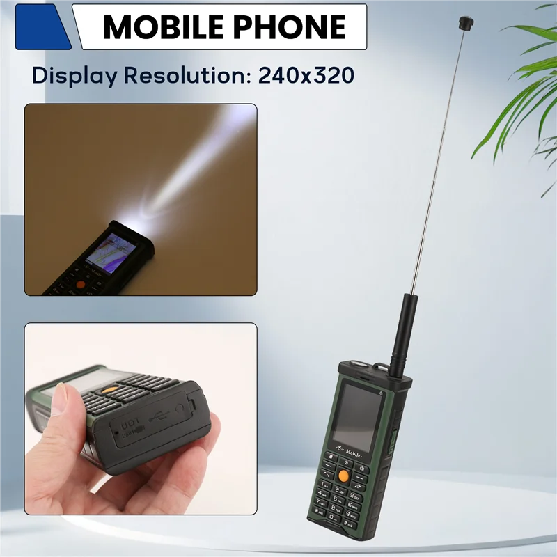 T10C!Rugged Outdoor Mobile Phone Big Power Long Standby Antenna Good ...