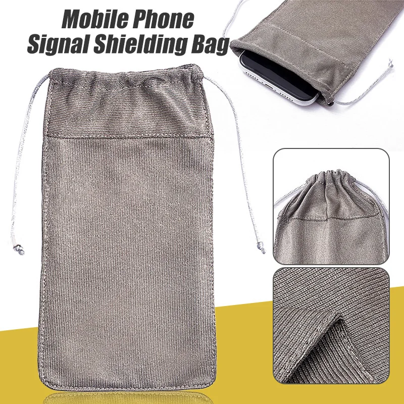 Silver-Fiber-Anti-Radiation-Protect-Phone-Pocket-Shield-Bag-Aluminium ...