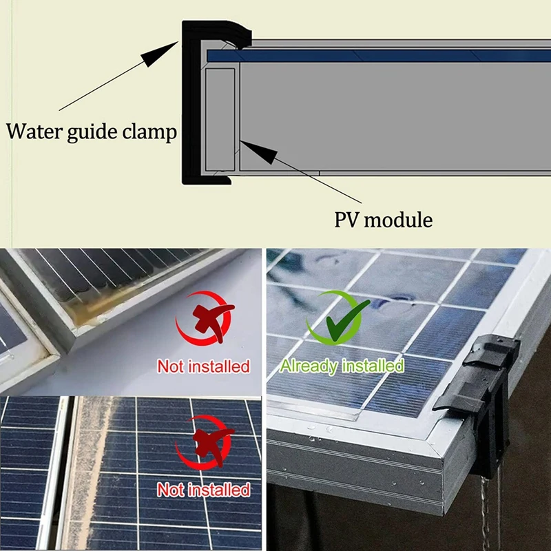 Solar Panel Water Drainage Clips 35Mm For Water Drain Photovoltaic ...