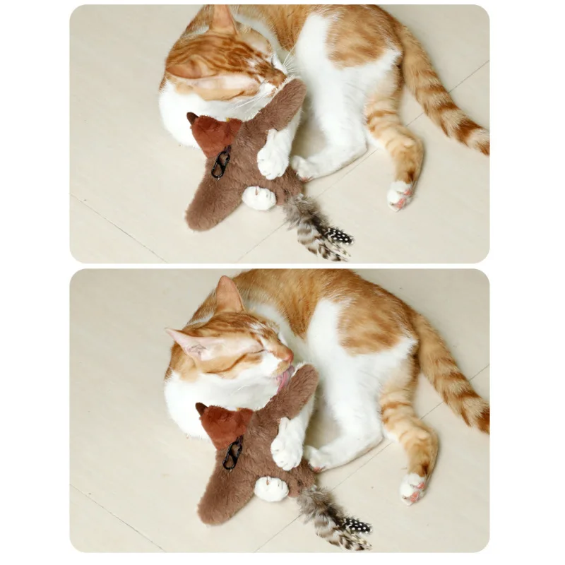 Cat-Toy-Sound-Catnip-Pet-Washable-Interactive-Electric-Bird-Toys-Animal ...