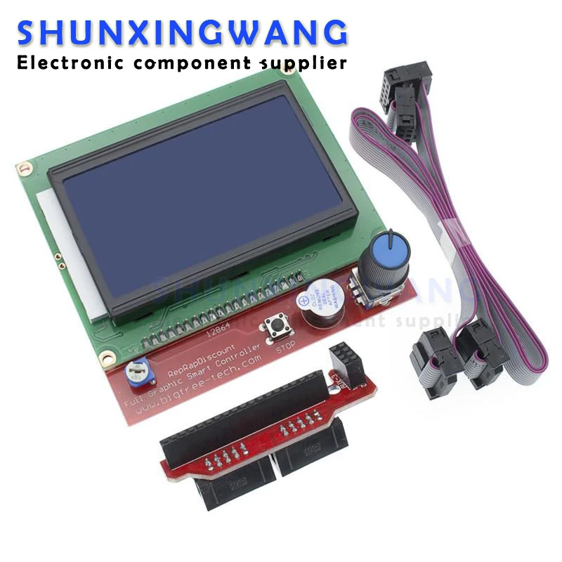 12864 LCD Control Panel Smart Controller Display Compatible with Ramps ...