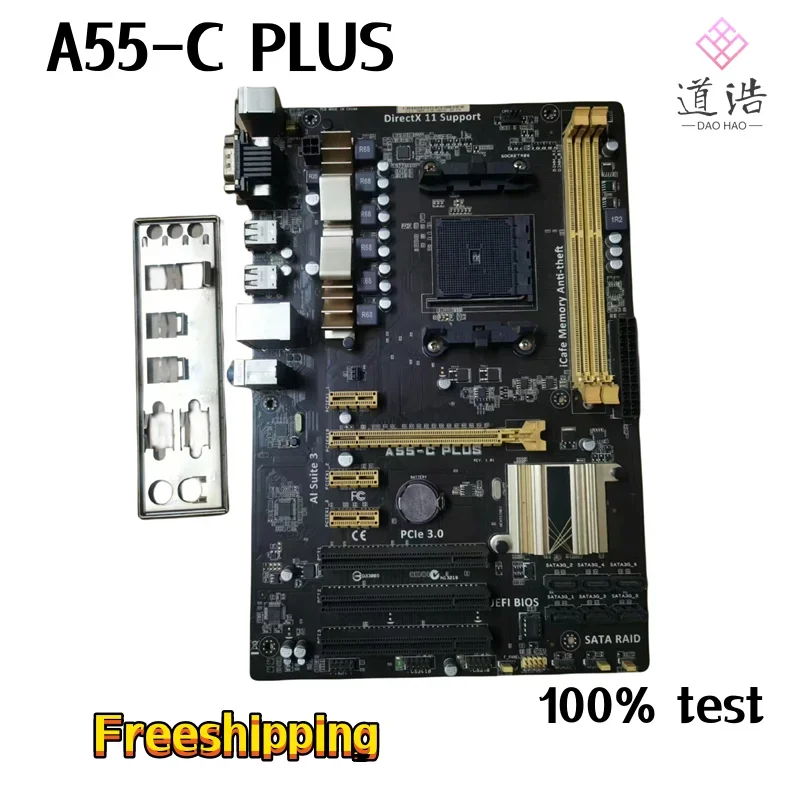 For A55-C PLUS Motherboard 16GB SATA3.0 Socket FM2+ DDR3 ATX A55 ...