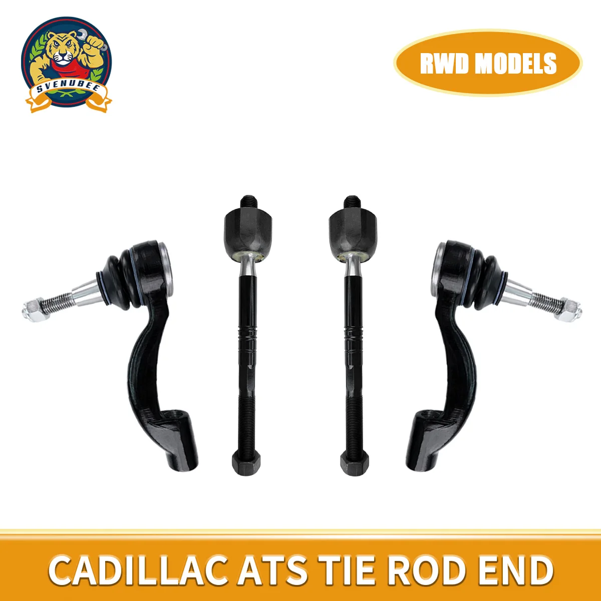 Svenubee-4pcs-Front-Inner-Outer-Tie-Rod-End-Kit-Set-for-Cadillac-ATS ...