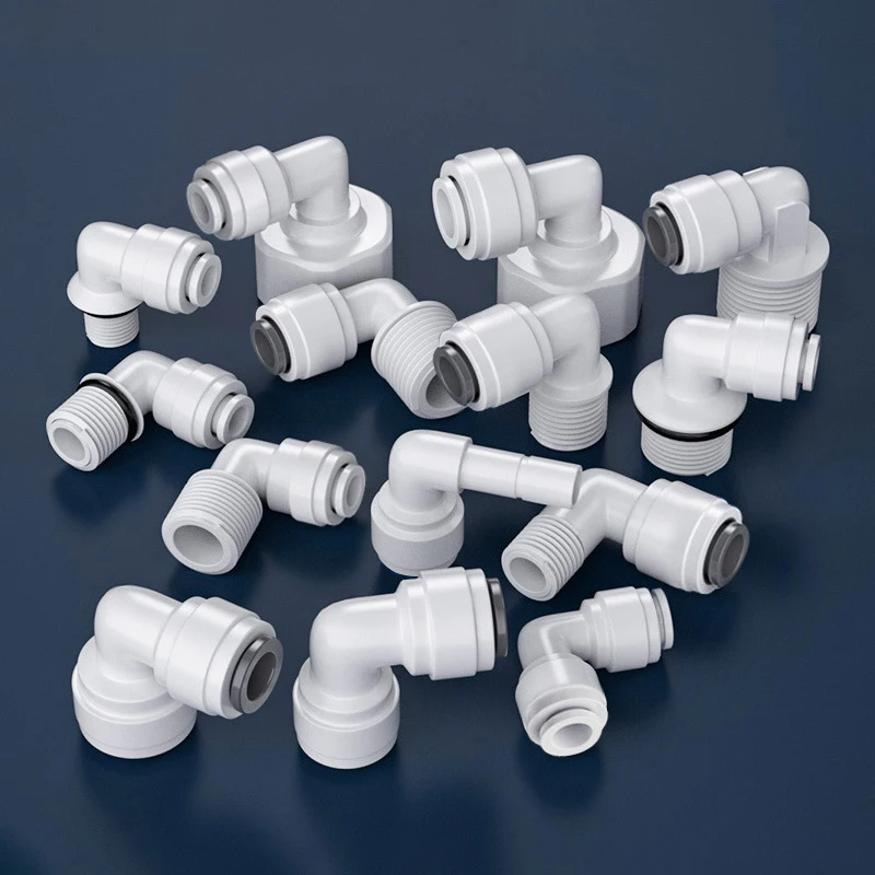 Right Angle Elbow RO Water Fitting 3/8" Hose Pope 1/2" Male Female ...