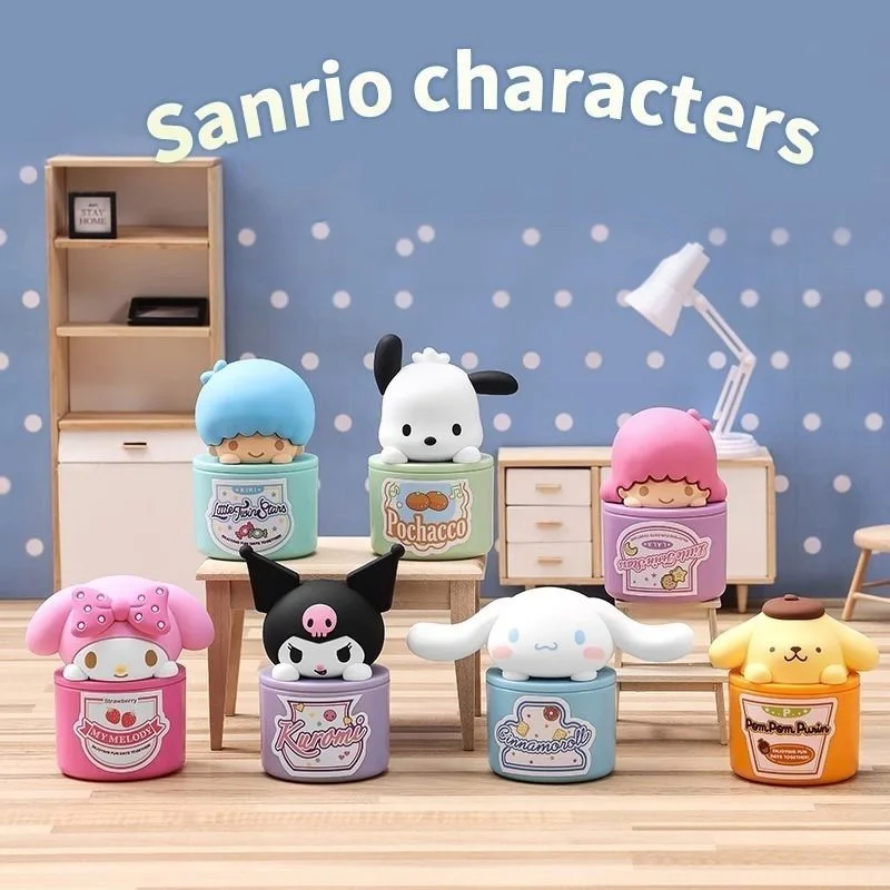 Miniso-Sanrio-Cartoon-Storage-Jar-Cute-Cinnamoroll-Kuromi-Anime-Model ...
