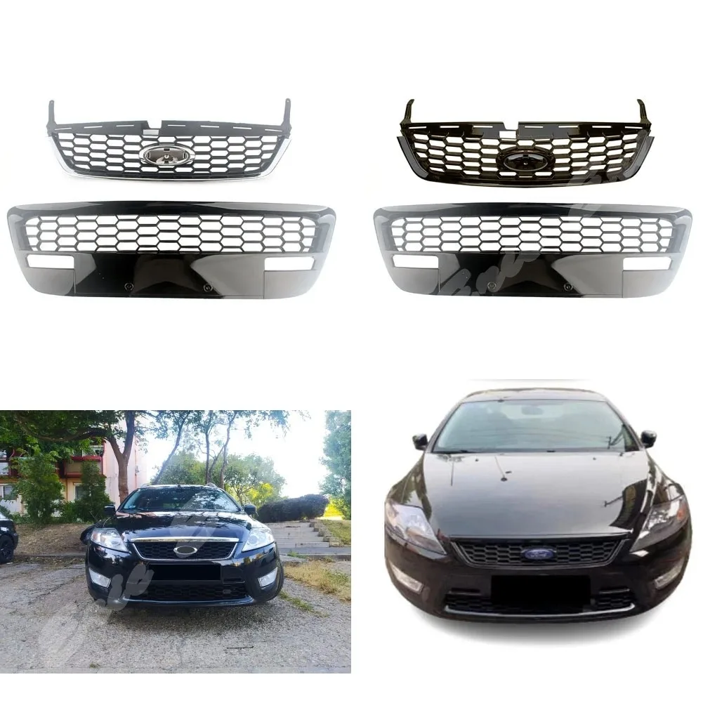 Car-Front-Upper-Lower-Racing-Facelift-Grilles-For-Ford-Mondeo-2007-2008 ...