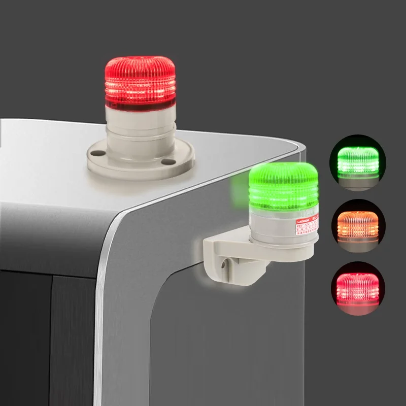 3 Colors in 1 Mini Warning Light DC12V/24V Small Emergency Signal Lamp ...