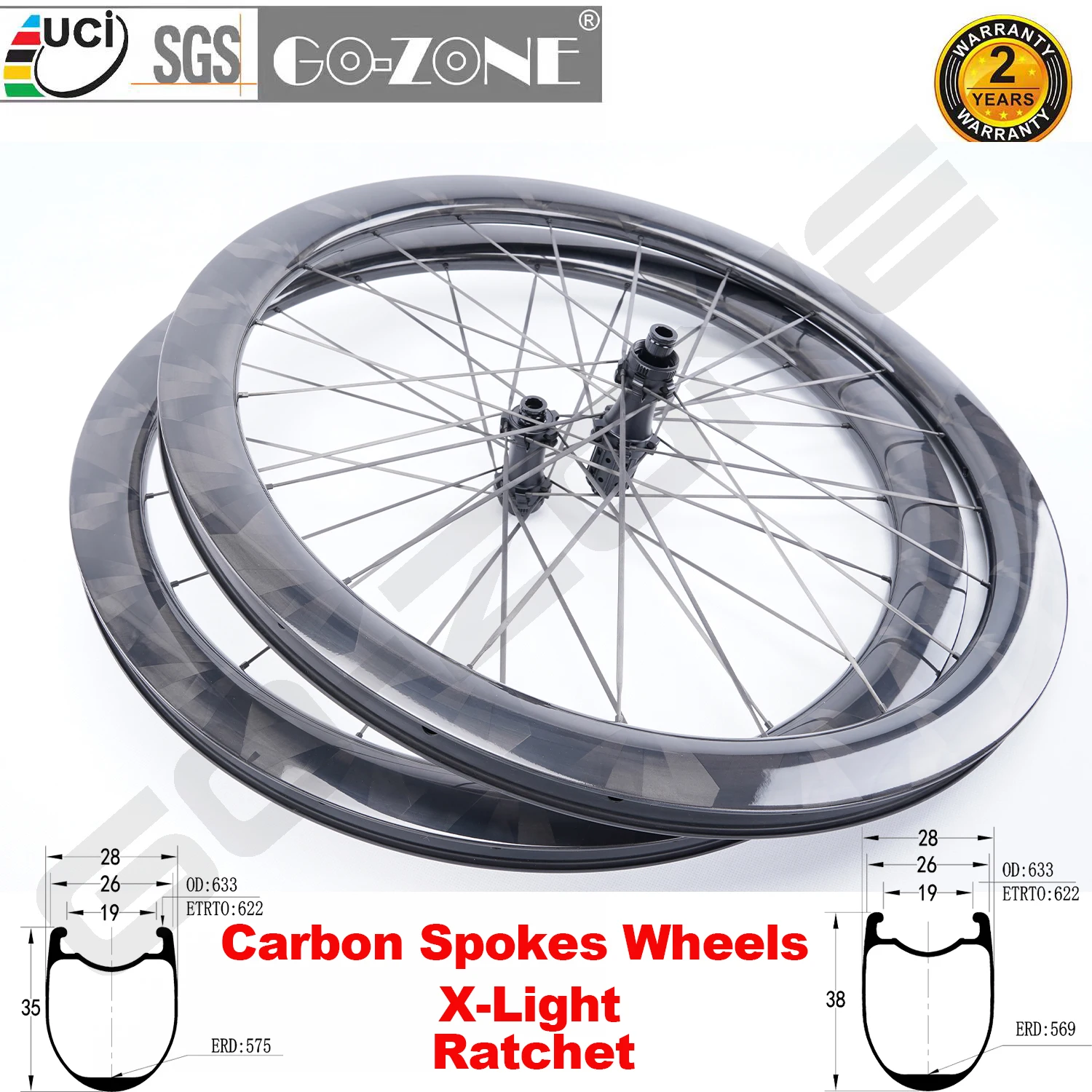 1180g-X-Light-700c-Carbon-Spokes-Disc-Wheels-GOZONE-R280C-Ratchet ...