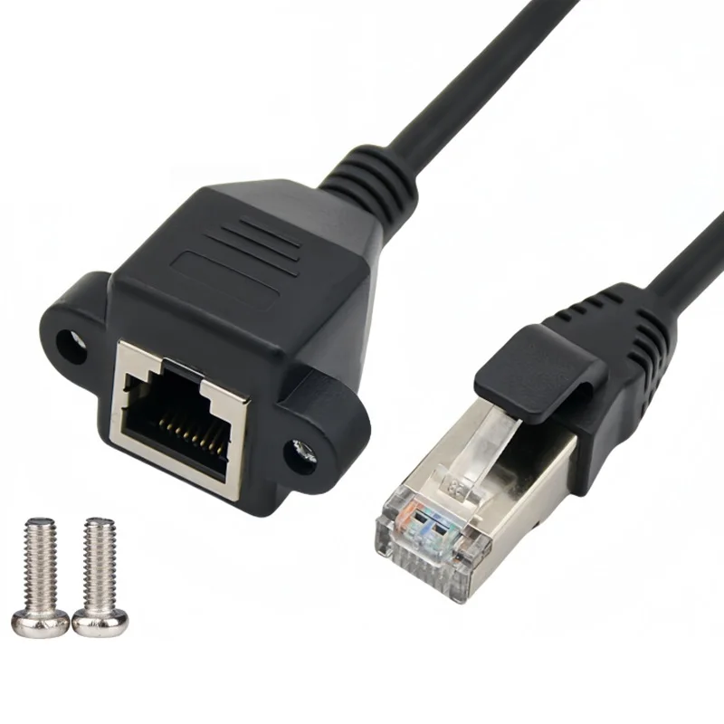 0.3m RJ45 Cable RJ45 Male to Female Cable 8Pin RJ45 100M/1000M Cat5e ...