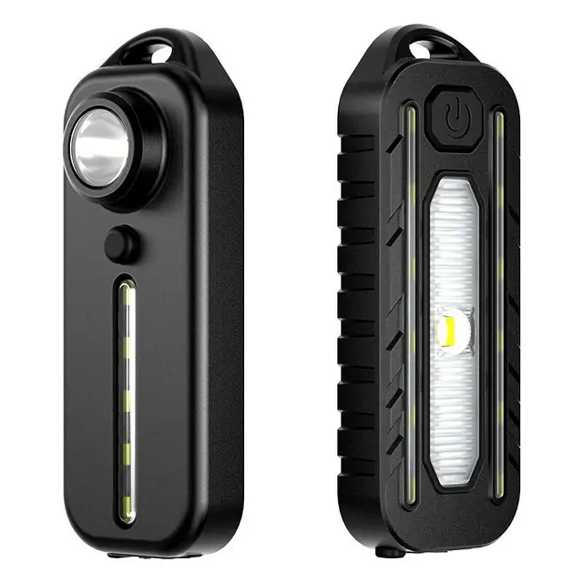 LED Red Blue Caution Emergency Police Light with Clip USB Rechargeable ...