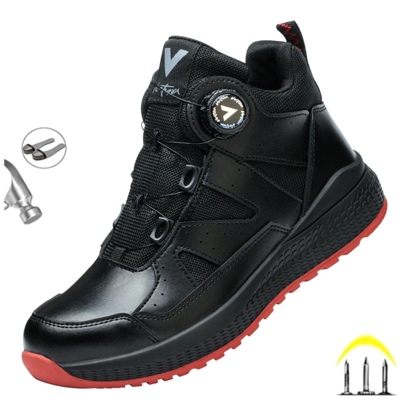 New-2024-Rotary-Buckle-Work-Sneakers-Protective-Safety-Shoes-Puncture ...