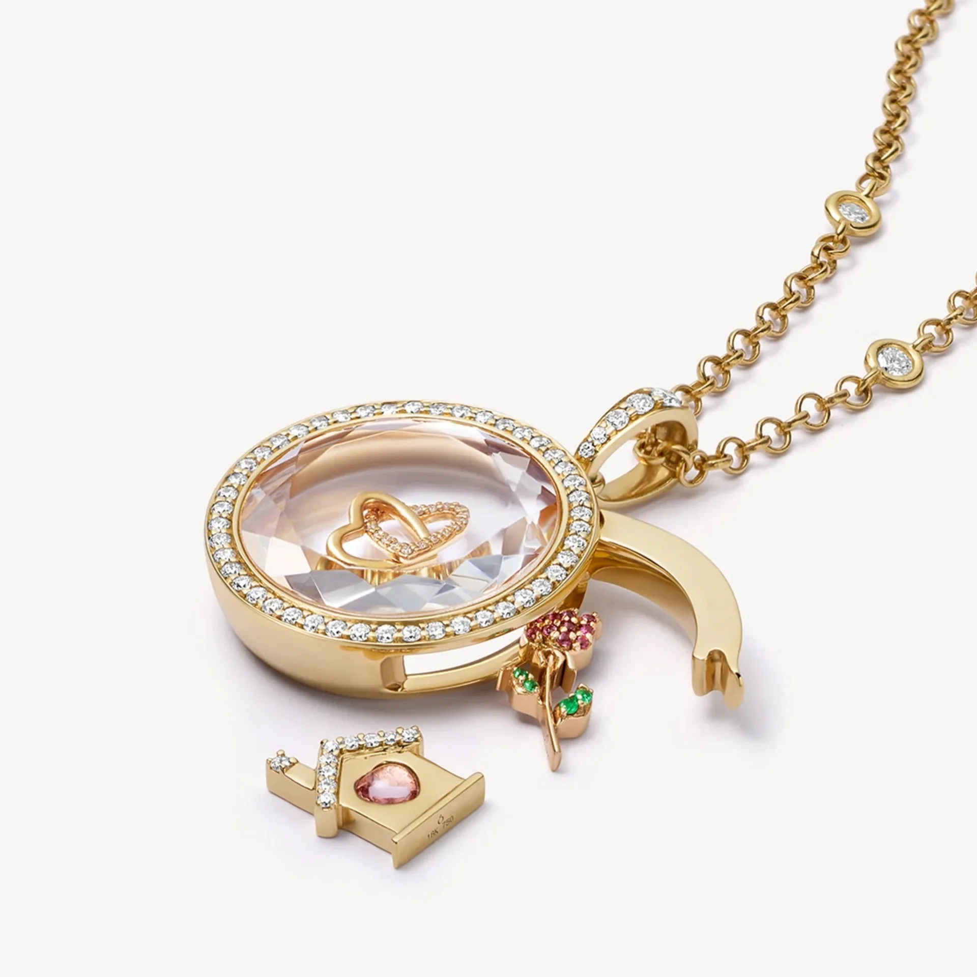 Open Pendant Necklace for Women Girls Simple Fashion DIY Accessory ...