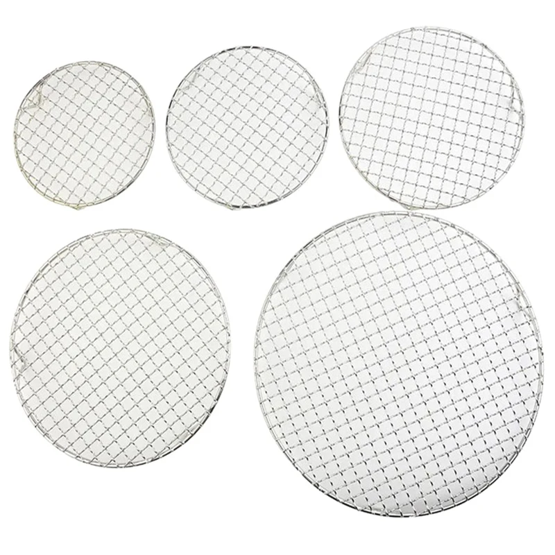 Stainless-Steel-Round-BBQ-Net-Grill-Mesh-Roast-Nets-Bacon-Grill-Tool ...
