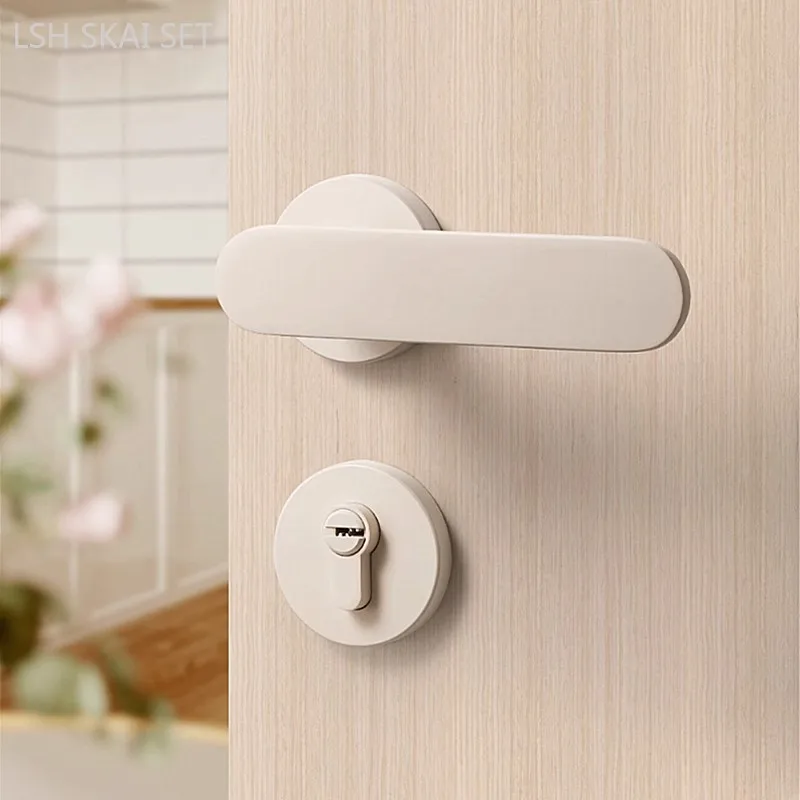 Modern-Security-Door-Locks-Wooden-Door-Split-Handle-Lock-Set-Zinc-Alloy ...