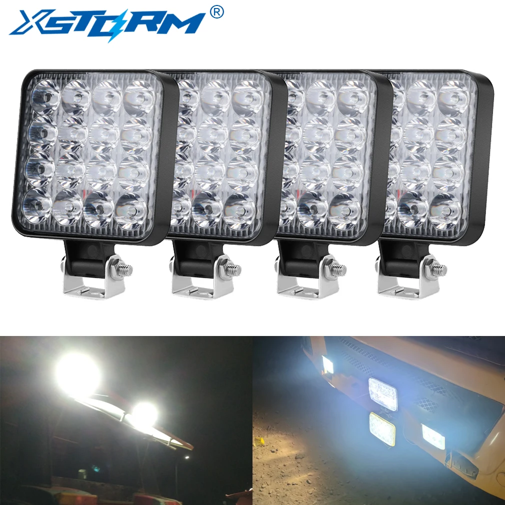 Work Light LED Running Lights Bar Offroad 4X4 Spotlight 12V 24V For ...