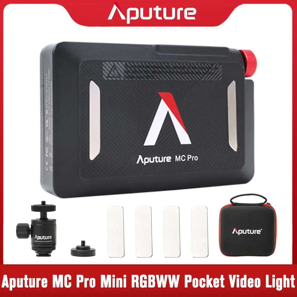 Aputure-MC-Pro-Mini-RGBWW-Pocket-Video-Light-2100K-10000K-CCT-Control ...