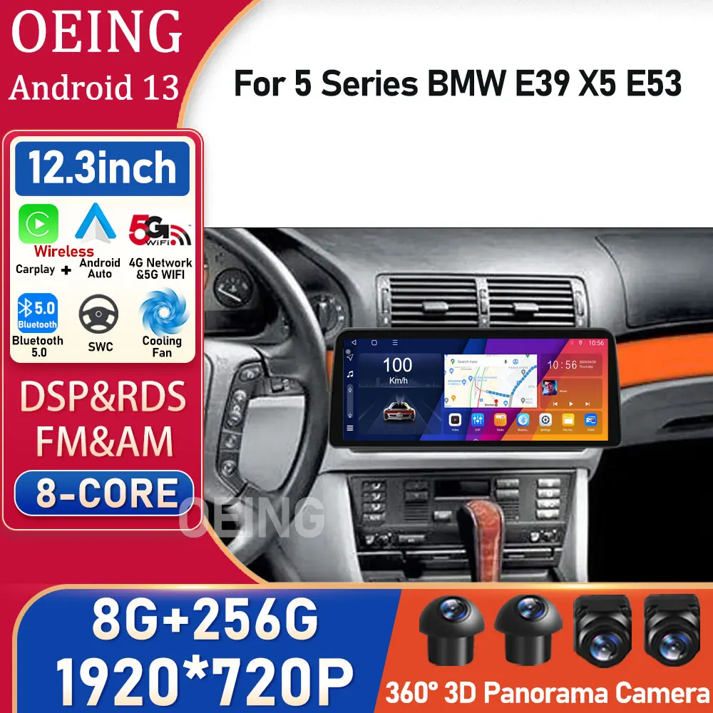 Android-For-5-Series-BMW-E39-X5-E53-Car-Radio-Navigation-Stereo ...