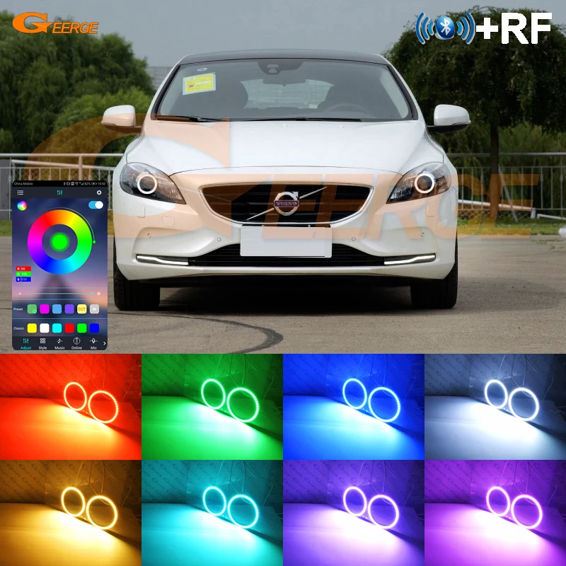 For-Volvo-V40-2012-2013-2014-2015-Xenon-Headlight-BT-App-RF-Remote ...